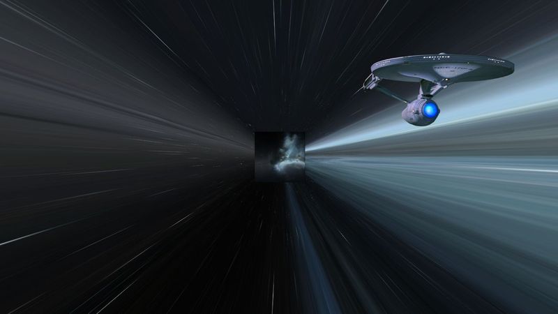 CSS Animated Blue Hyperspace