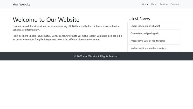 Responsive Web Page Layout