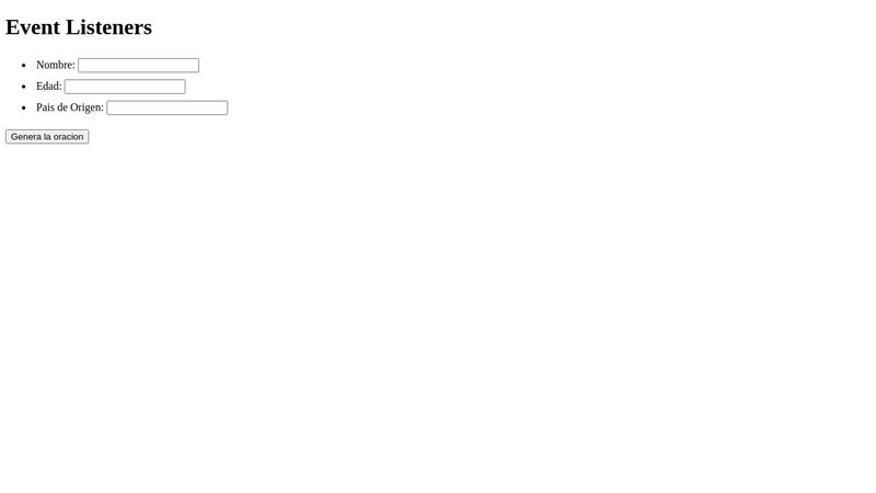 Event Listener practice 1