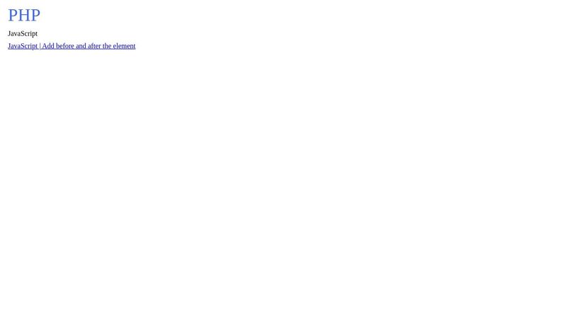 JavaScript | Add HTML after elements