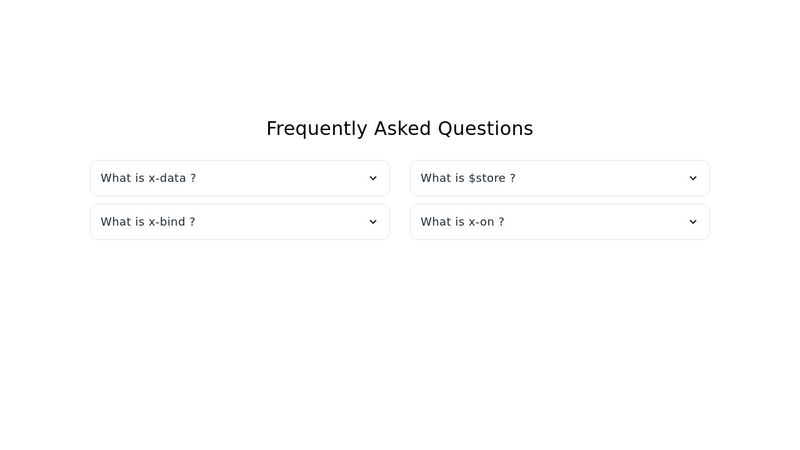 Tailwind alpine component - Frequently Asked Questions