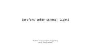 Color scheme preference