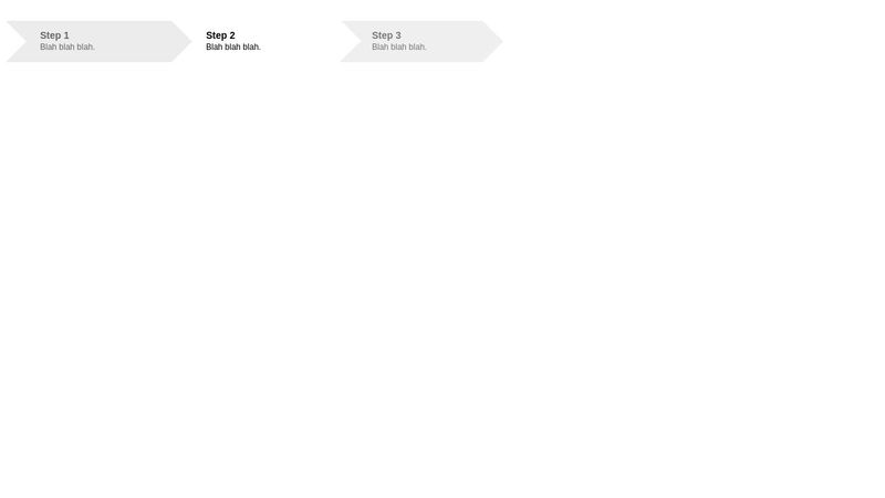 Step 1, 2, 3 CSS Arrows