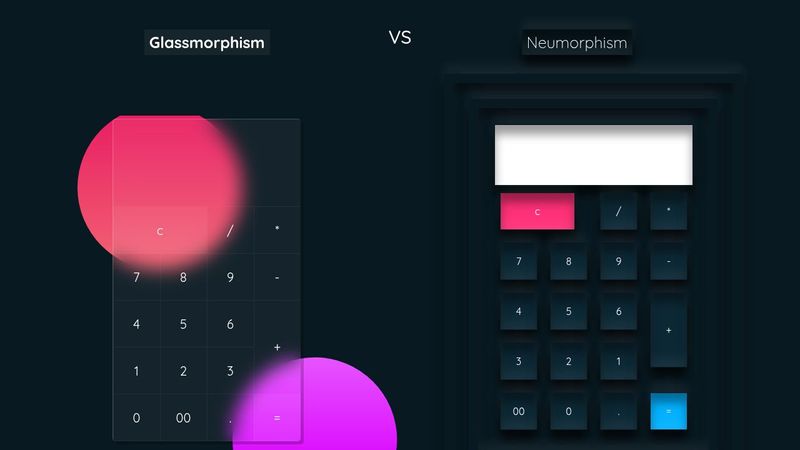 Glassmorphism vs Neumorphism Calculator | CSS & JS(VanillaTilt)