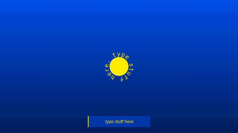 Spinning Circular text