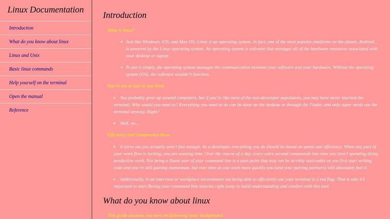 Responsive Web Design Projects - Build a Technical Documentation Page