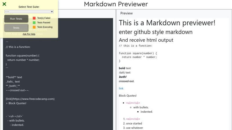 CodePen - Markdown Previewer