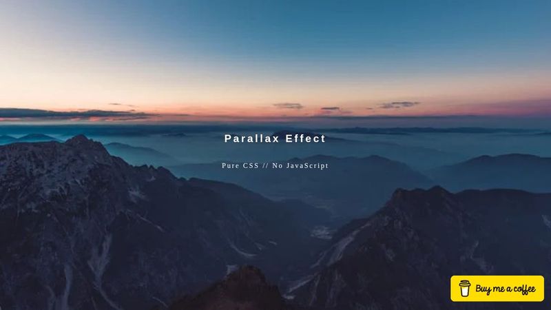 CSS Parallax Scrolling No Js