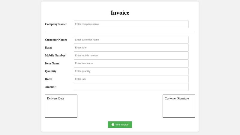 Free Invoice Generator