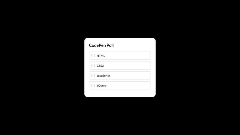 Poll UI / User Vote