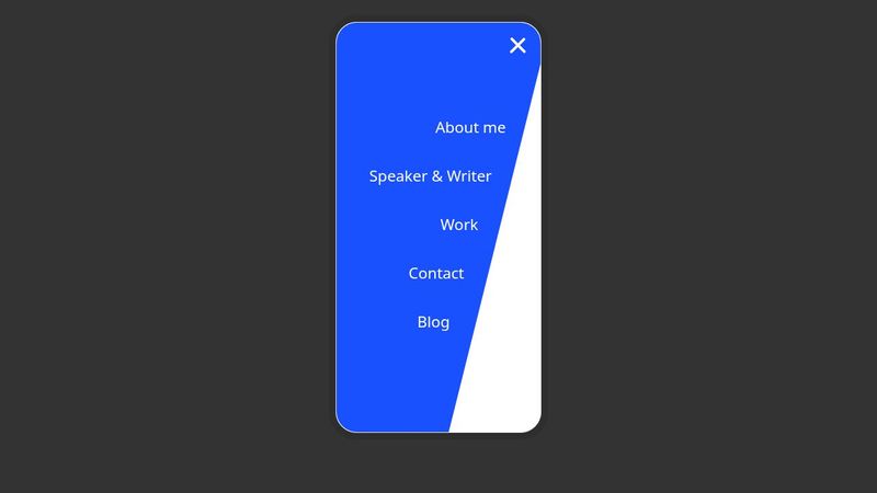 Animated Mobile Menu With Hamburger Menu