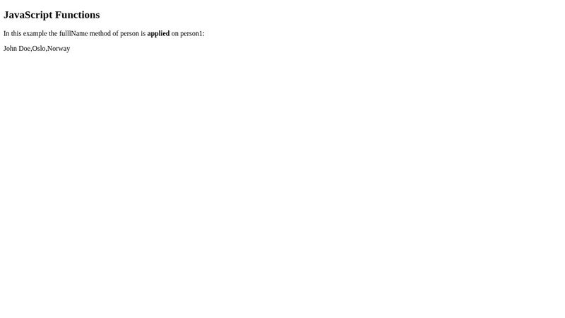javascript apply method