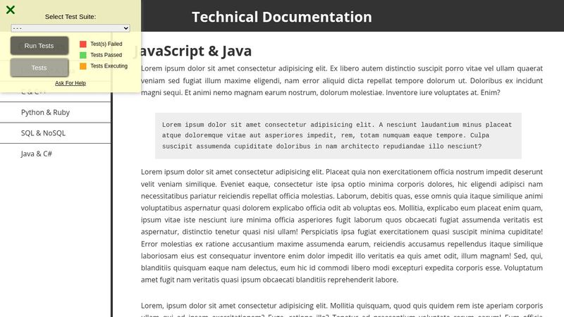 Technical Documentation Page - freeCodeCamp Submission