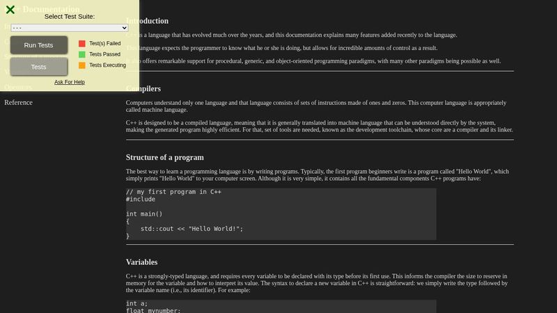 CodePen - Technical Documentation