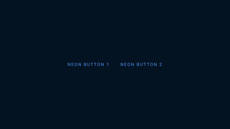 Neon Light Button Animation Effects on Hover