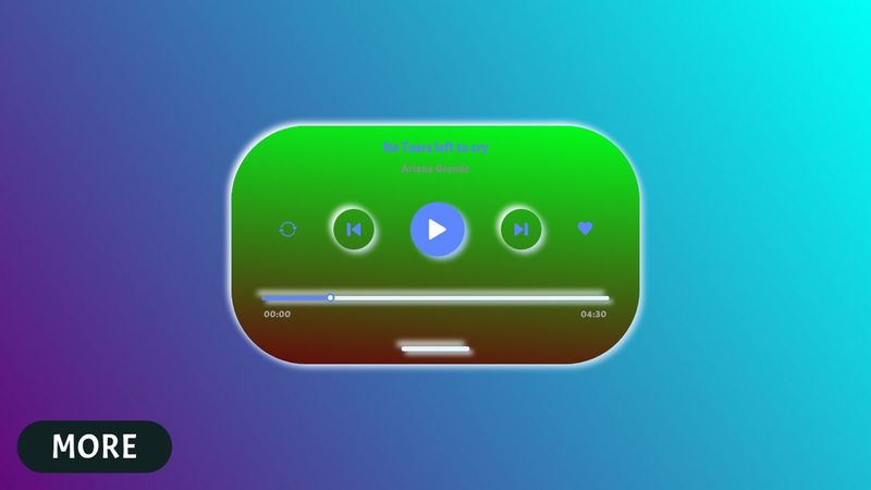 Neumorphic Music Player Snippets