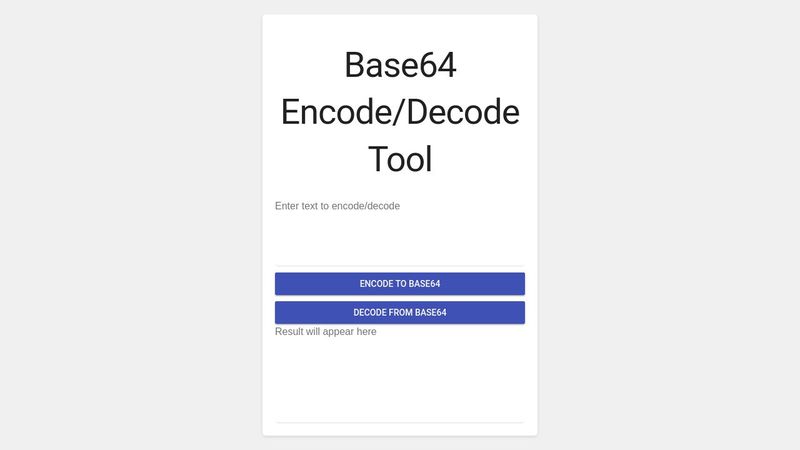 Base64 Encode Tool