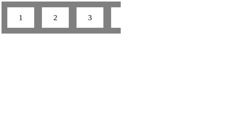 Horizontal custom scroll bar