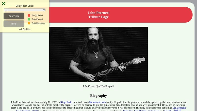Codepen Freecodecamp Tribute Page