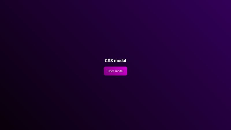 CSS Modal