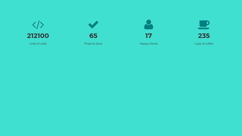 Number counting animation