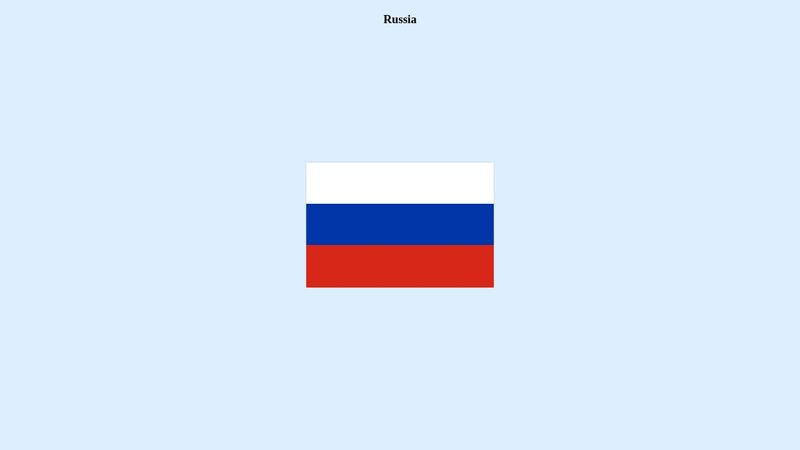 CSS Flag : Russia