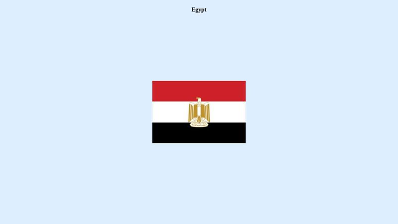CSS Flag : Egypt