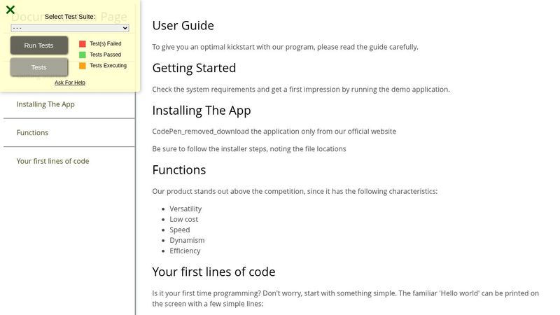 Technical Documentation Page for FreeCodecamp