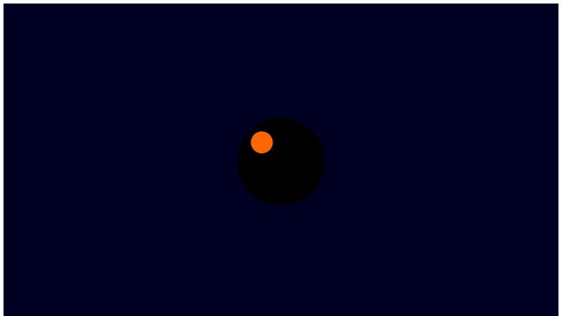 animación de un agujero negro engullendo materia utilizando HTML, CSS y ...