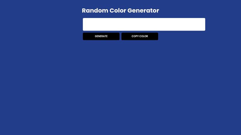 #63 Random Color Generator