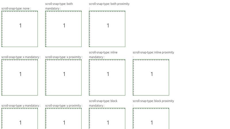 scroll-snap-type CSS exemple de code | ZONE CSS