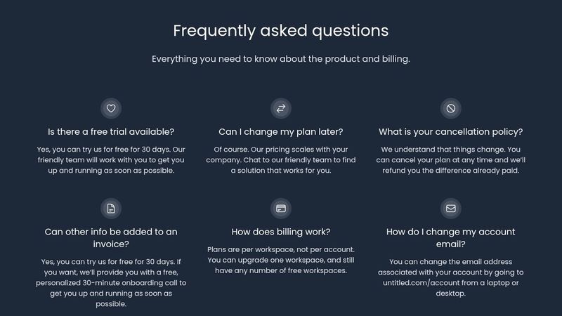 TailwindCSS - Responsive FAQ Section