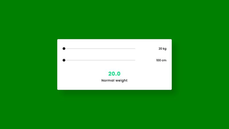 BMI calculator using HTML CSS and JavaScript