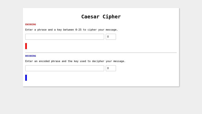 Caesar Cipher