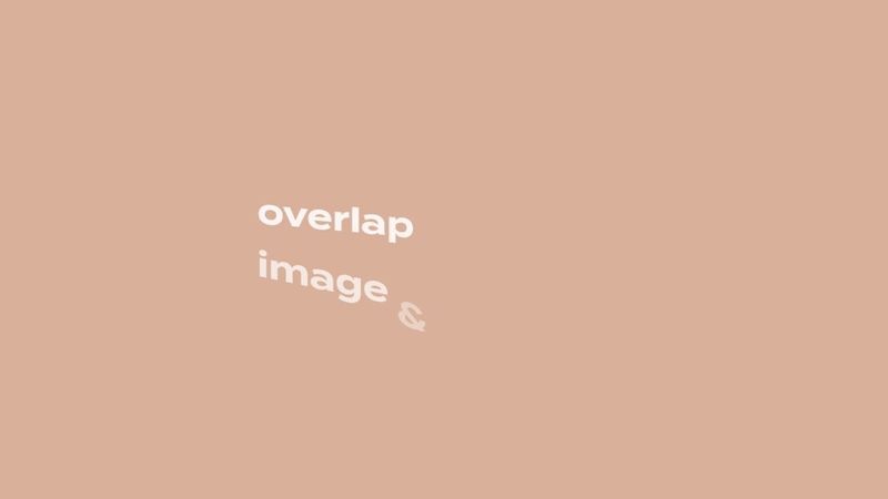 Overlap image & text using CSS Grid