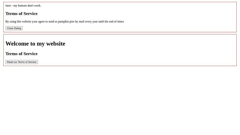 Accessible JavaScript Modal Dialog Window