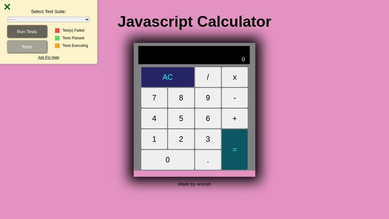 FCC Javascript Calculator