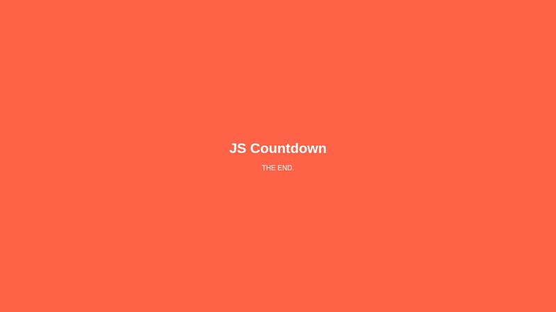 JS Countdown