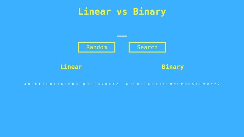 Linear vs Binary Search