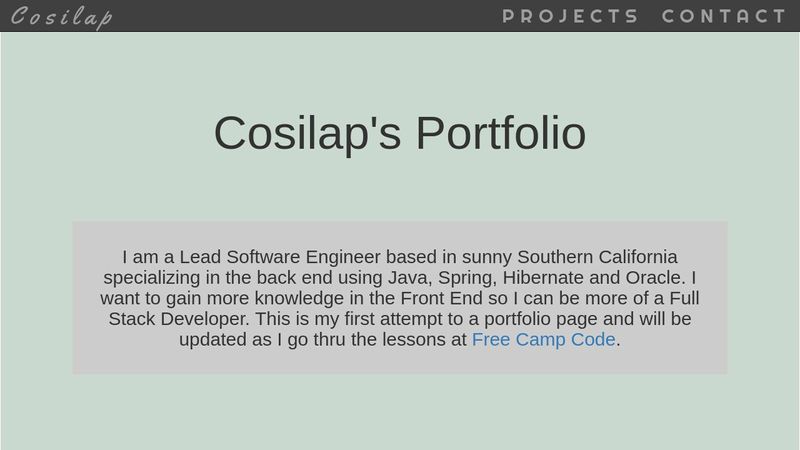 Cosilap's Web Portfolio