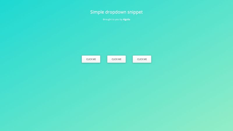 Simple Dropdown