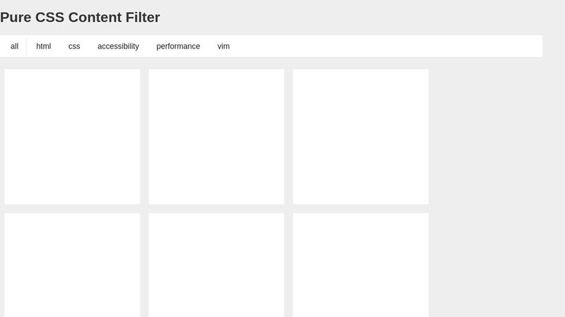 CSS Content Filter