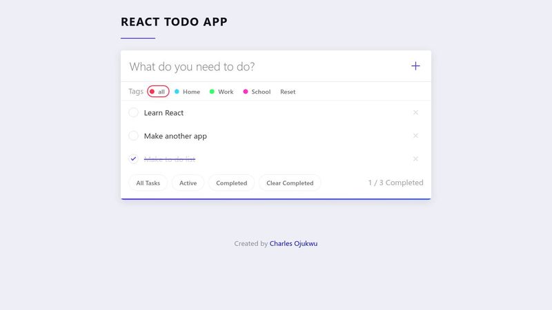 React Todo List