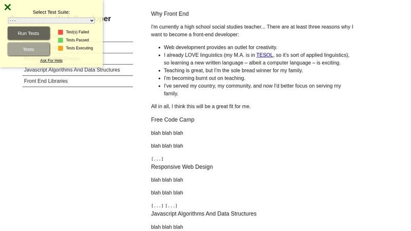 FCC - Responsive Web Design Projects - Technical Documentation Page