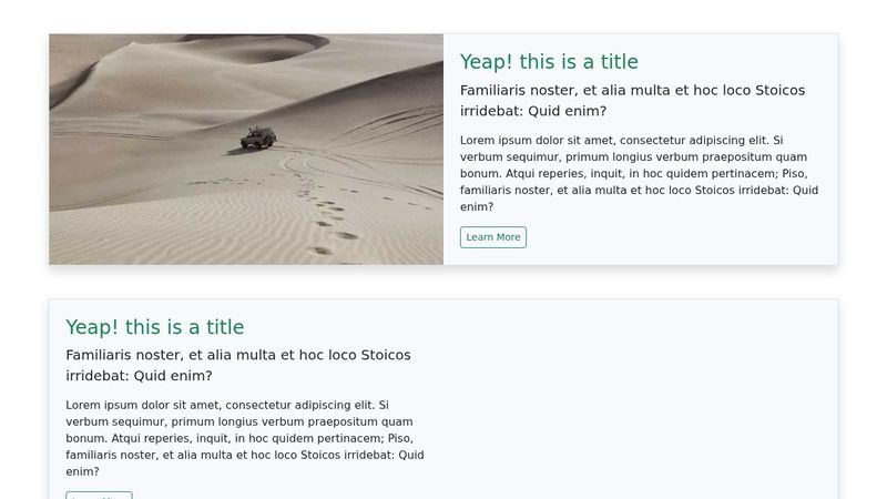 Bootstrap 5 blog list