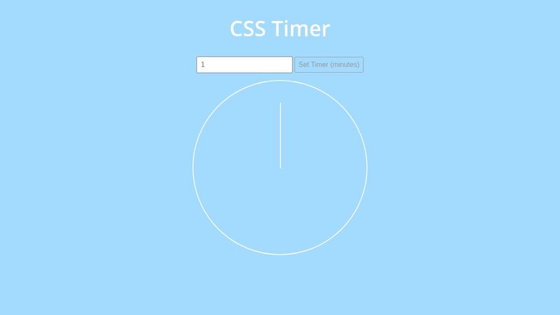 CSS Timer animation