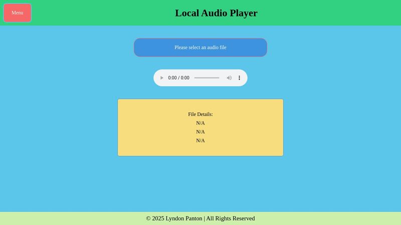 Local Audio Player