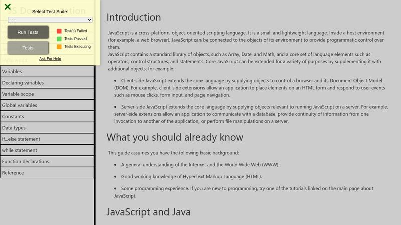 Javascript Documentation