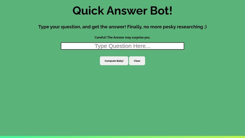 Quick Answer Bot!