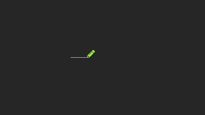 Pencil line draw animation using CSS
